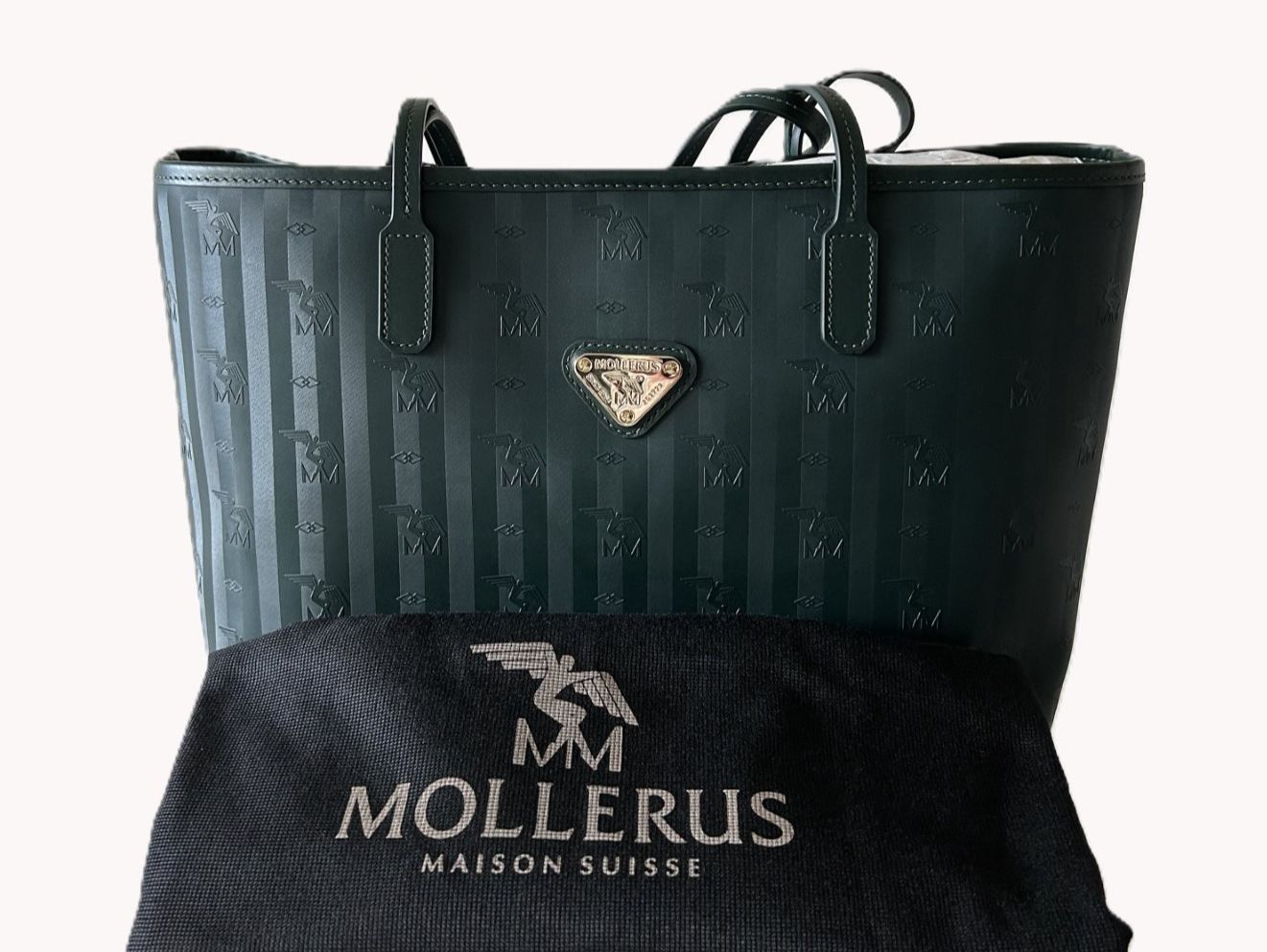 Maison Mollerus Shopper BERN - Farbe: Forest grün/gold (Neu und ...
