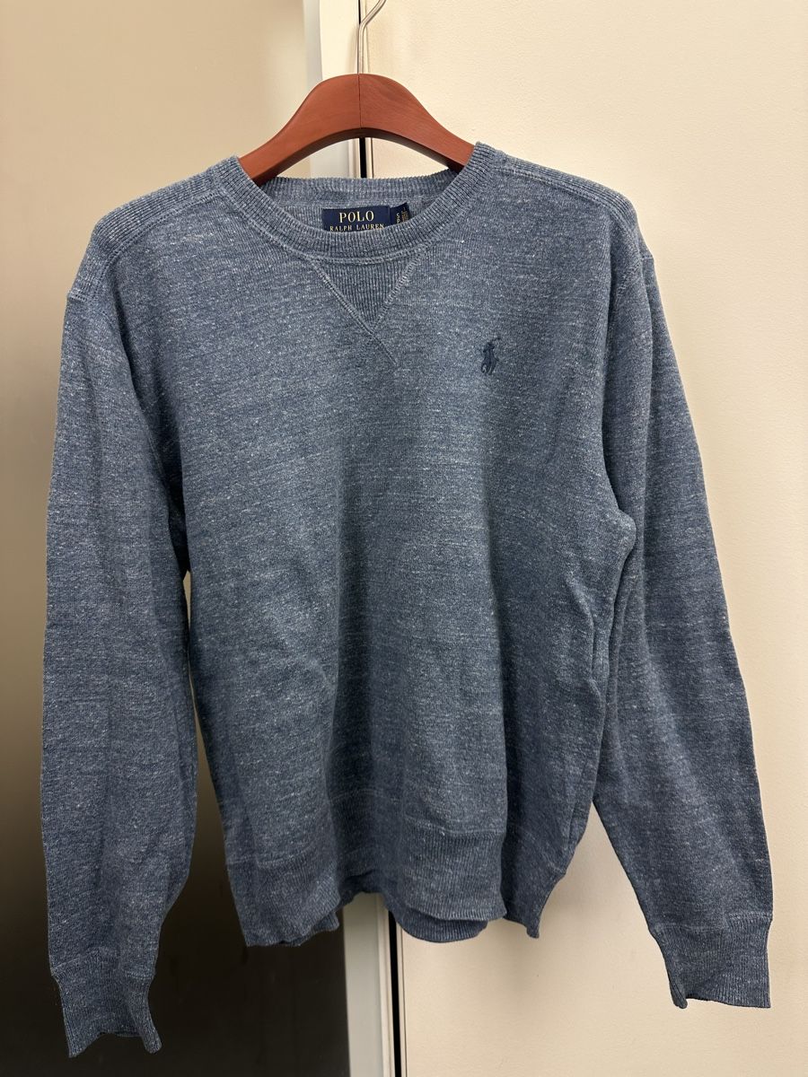 Polo Ralph Lauren blue cotton crewneck (S) (Gebraucht) in St. Niklausen ...
