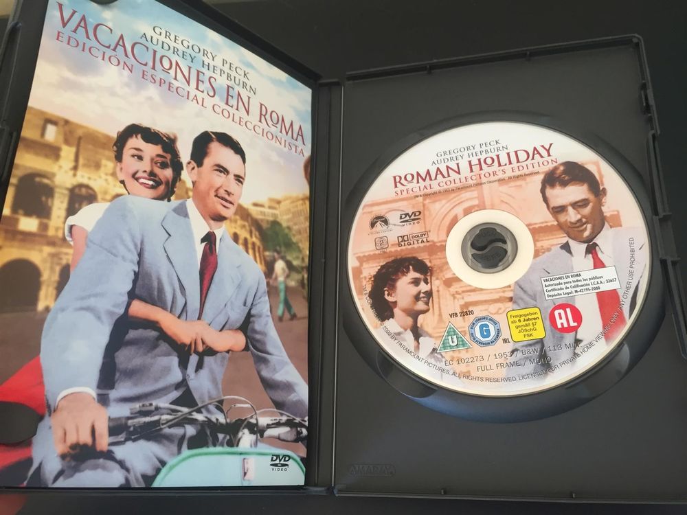 Roman Holiday Vacances Romaines Vacanze romane 1953 Hepburn (D'occasion ...