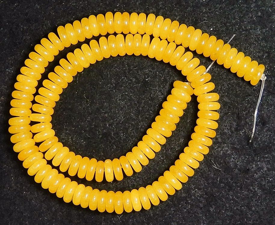 Echte 1A schöne gelbe Topas Rondellen 8 x 3 mm (Neu (gemäss Beschreibung)) in Müllheim Dorf für ...