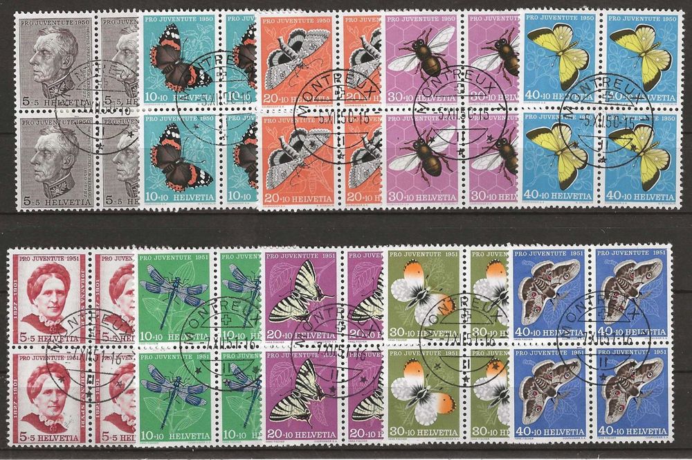 1950/1951 : Pro Juventute Serien im VB : KP 220.-- (Gebraucht) in ...