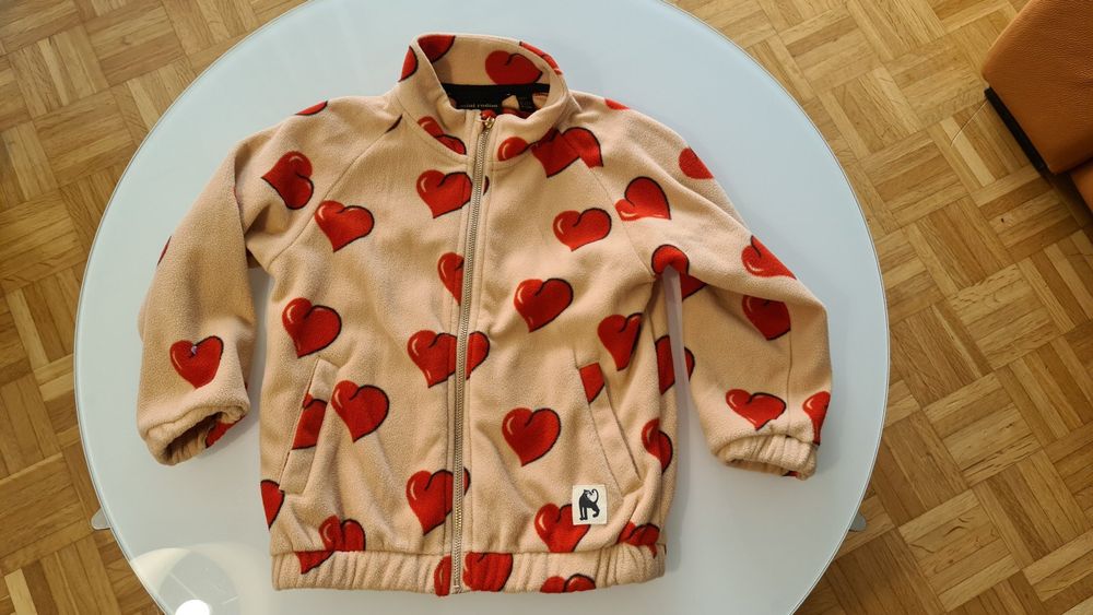 Mini Rodini HEARTS - Fleecejacke 116 | Kaufen auf Ricardo