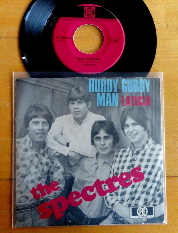 SI THE SPECTRES hury gurdy man PYE 1966 PSYCH ROCK rar (Gebraucht) in ...
