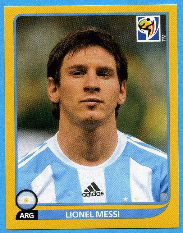 Lionel Messi Panini Sticker WM 2010 Südafrika (Neu (gemäss Beschreibung ...