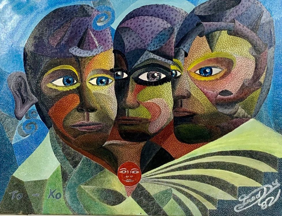 Fred Dy Gerber Werk Gemälde Öl auf Leinwand Aus Nachlass (Gebraucht) in ...