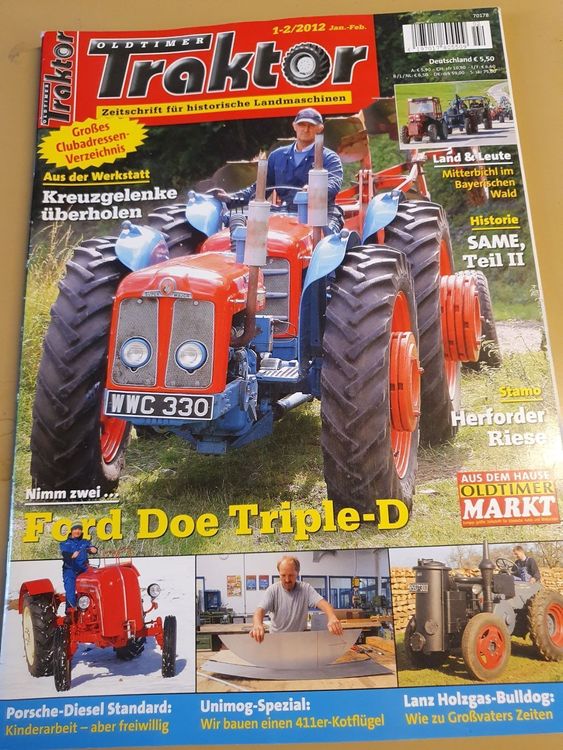 Traktor Oldtimer 1/2/12 Ford Doe Trippel D Same Porsche xa (Gebraucht) in Flawil für CHF 15 ...
