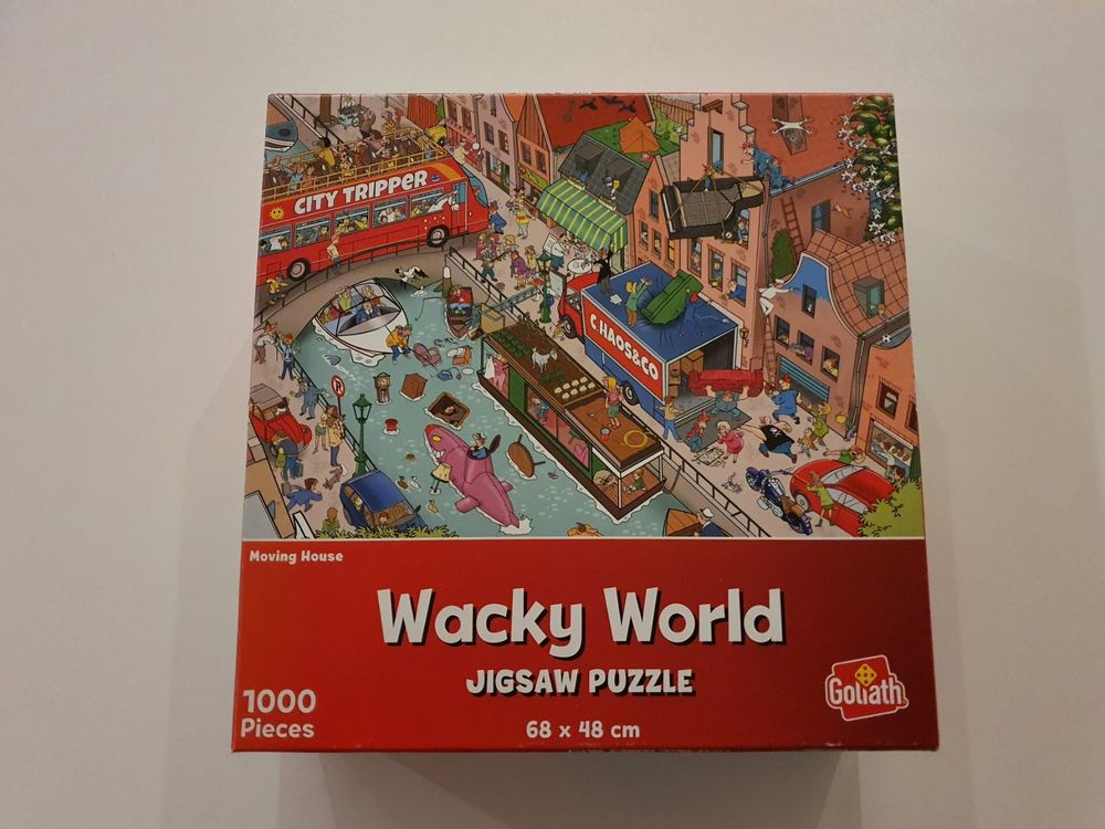 Goliath Puzzle Wacky World Moving House 1000 Teile (Gebraucht) in Cama ...