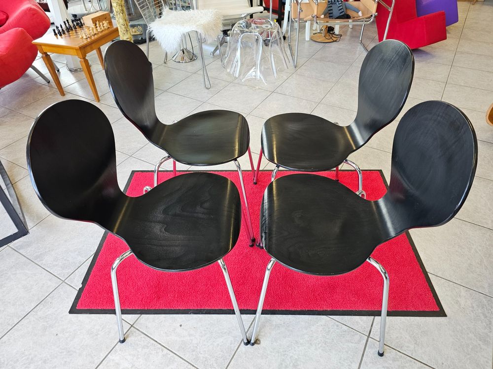 4x PHOENIX DENMARK Dining Chair, Essstühle, Stuhl stapelbar (Gebraucht ...