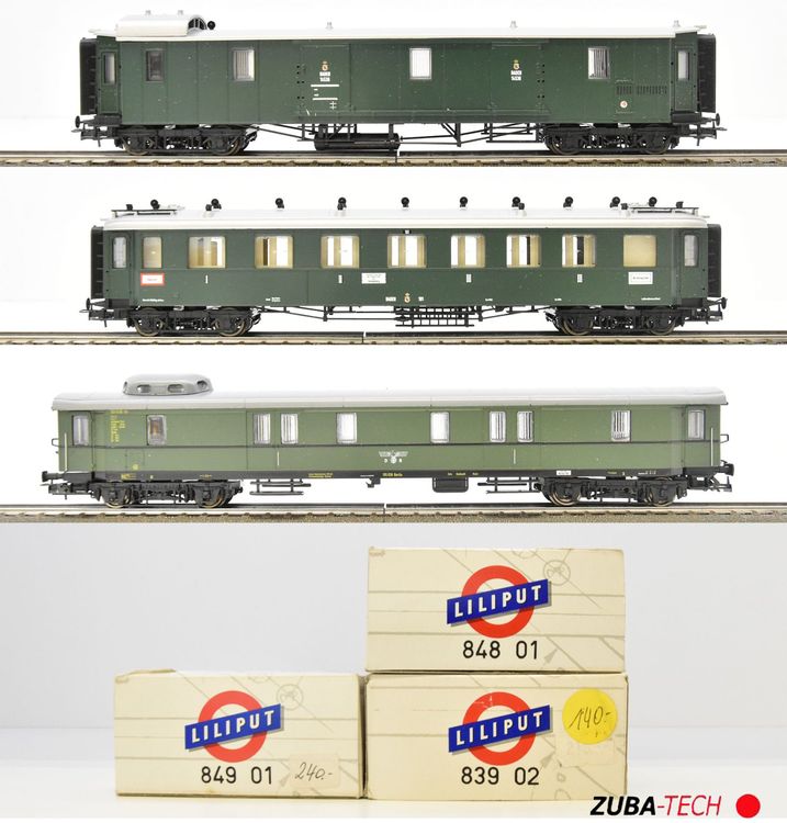 Liliput 3x Personenwagen der DR H0 GS mit OVP (Gebraucht) in St. Gallen für CHF 25 – mit ...