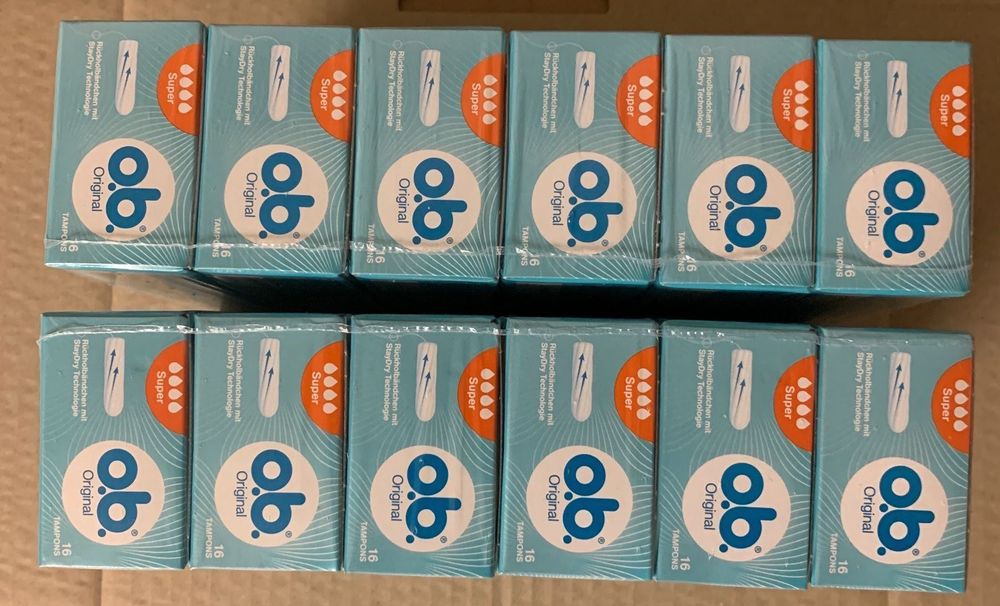 O.b. Super Original 12 Packungen à 16 st (Neu und originalverpackt) in ...