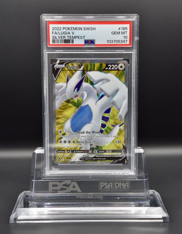 PSA 10 GEM MINT, 2022 Silver Tempest Pokemon Card #185 Lugia (Neu (gemäss Beschreibung)) in ...