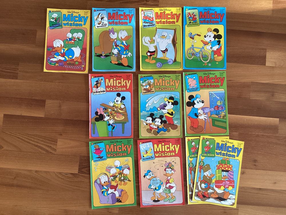 11 x Mickey Vision Hefte (1981) (Nr. 12 doppelt!) | Kaufen auf Ricardo