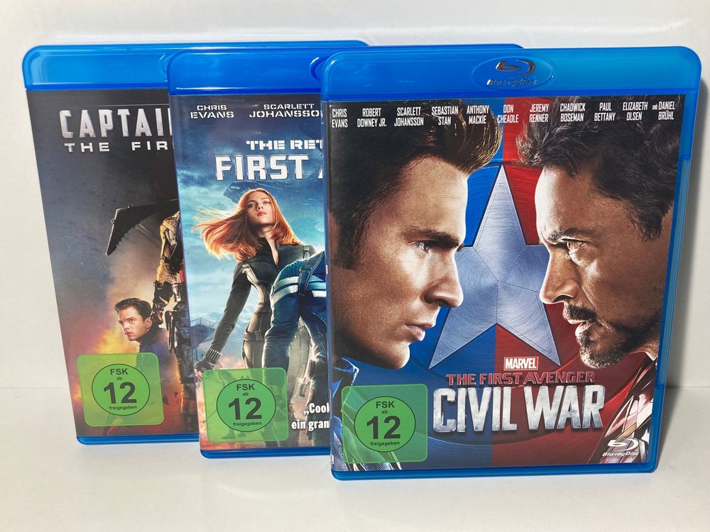 Captain America - The First Avenger 1-3 Blu Ray | Kaufen auf Ricardo