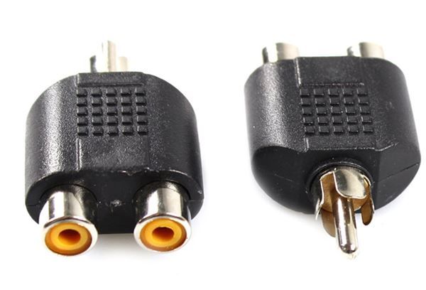 AV Audio Cinch Y Adapter Verteiler Split (Neu und originalverpackt) in ...