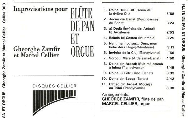 Gheorghe Zamfir & Marcel Cellier - Orgue & Flute de Pan (Gebraucht) in ...
