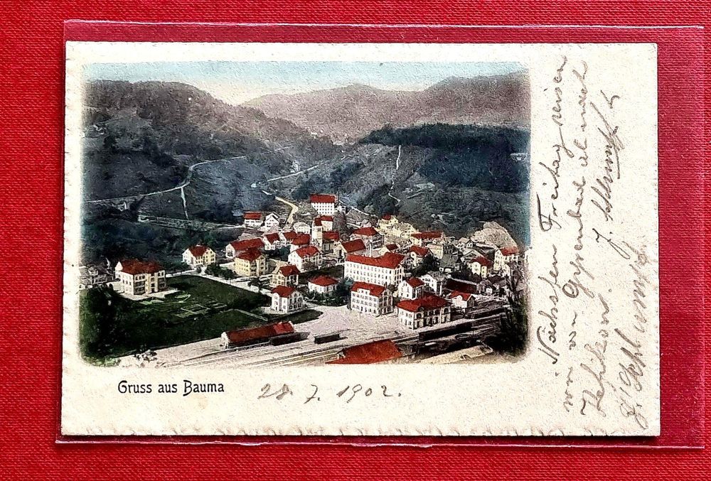 Bauma - Dorfansicht - Bahnhof - Eisenbahn - 1902 (Gebraucht) in Rothrist für CHF 26.5 – mit ...