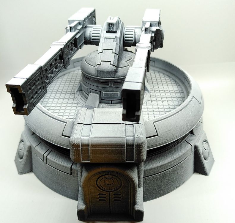 Warhammer 40k Tau bunker rail gun terrain wargame miniature (Neu ...