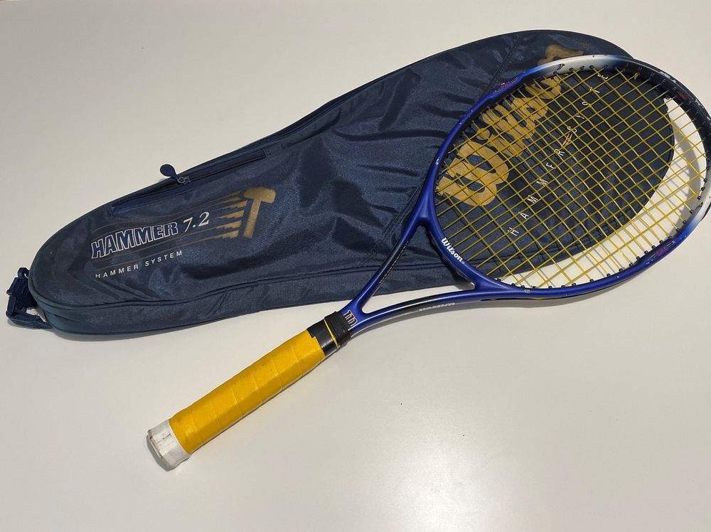 Retro Tennisschläger WILSON Hammer 7.2 mit Tasche | Kaufen auf Ricardo