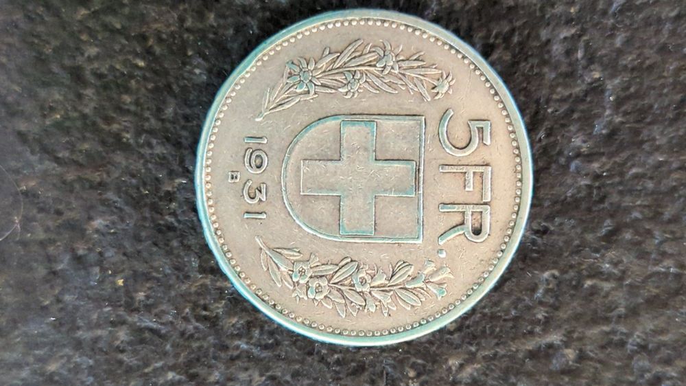 Münze 5Fr. 1931 | Kaufen auf Ricardo