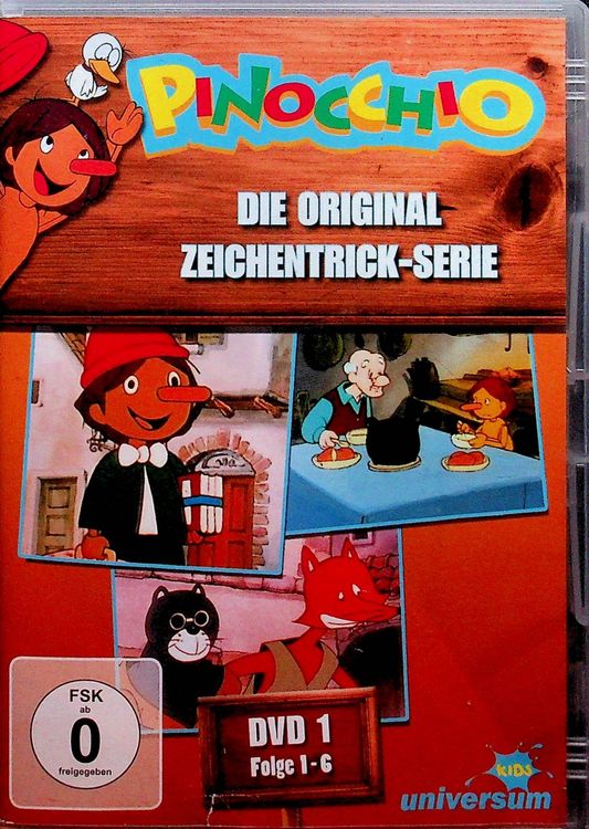 DVD Pinocchio Die Original Zeichentrick -Serie Folge 1 - 6 (Gebraucht ...