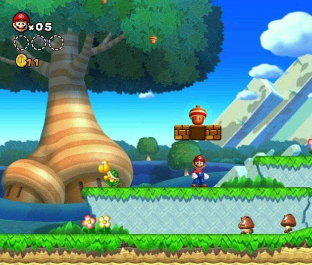 Wii New Super Mario Bros. Marios Abenteuer einfach Spass (Gebraucht) in ...