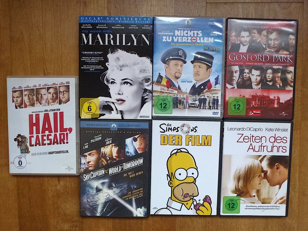 7 DVD - Marylin, Simpsons, Sky Captain, Hail Caesar, Gosford (Gebraucht ...