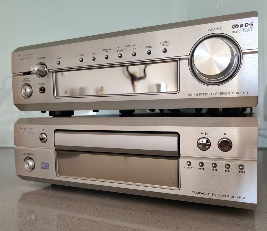 DENON DRA-F101 Stereoanlage / Receiver + CD Player (Gebraucht) in für ...