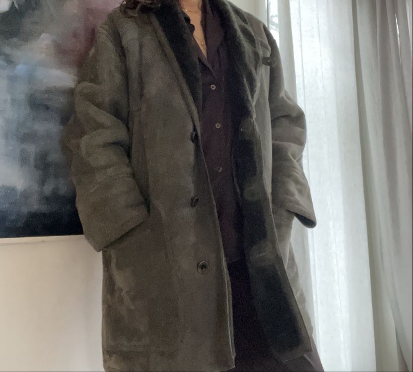 Winter-Look: Shearling-Jacke von The King Switzerland. 59 (Gebraucht ...