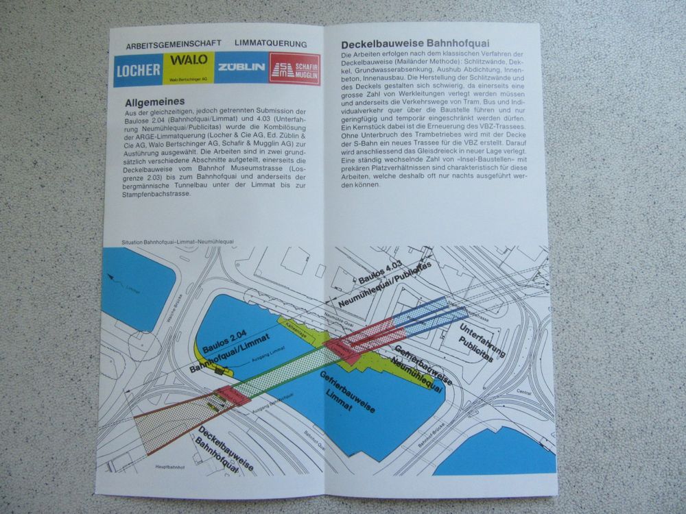 Broschüre Zürcher S-Bahn Baulos 2.04 und 4.03 (Gebraucht) in Rümlang ...