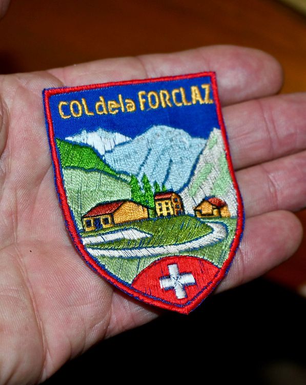VINTAGE Badge Col de la Forclaz nos ST. GALLER STICKEREI (Gebraucht) in ...
