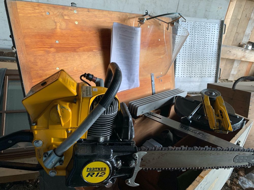 Kettensäge Partner R12 mit Flexaufsatz Oldtimer mit Power (Gebraucht ...