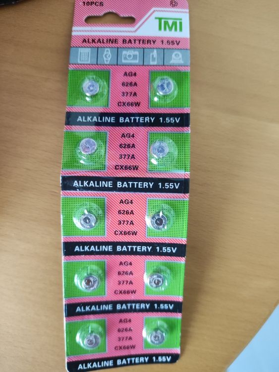 Uhrenbatterien 626A, LR626 (10 Stück) | Kaufen auf Ricardo