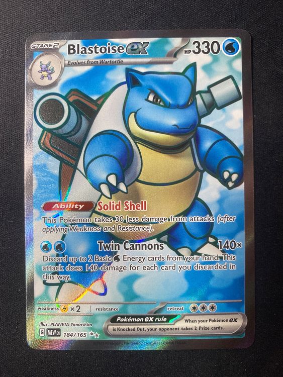 Blastoise ex 184 - Turtok ex - Tortank ex - MEW 151 - EN | Kaufen auf ...
