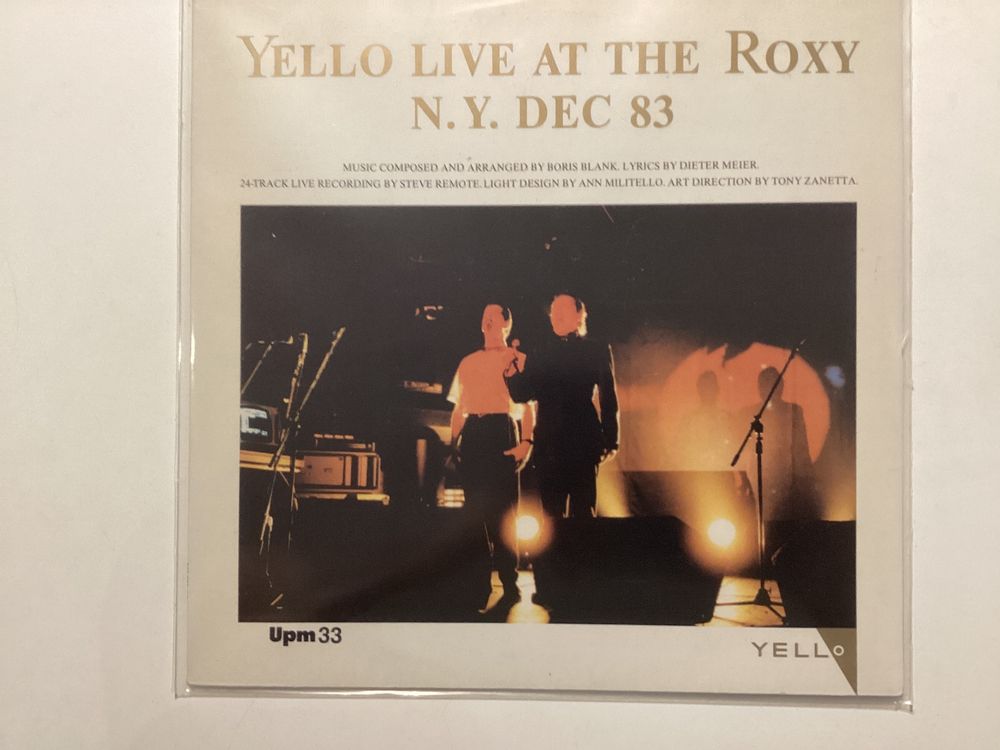 Yello Maxi-Single - Live At The Roxy (Gebraucht) in Gutenswil für CHF 9 ...
