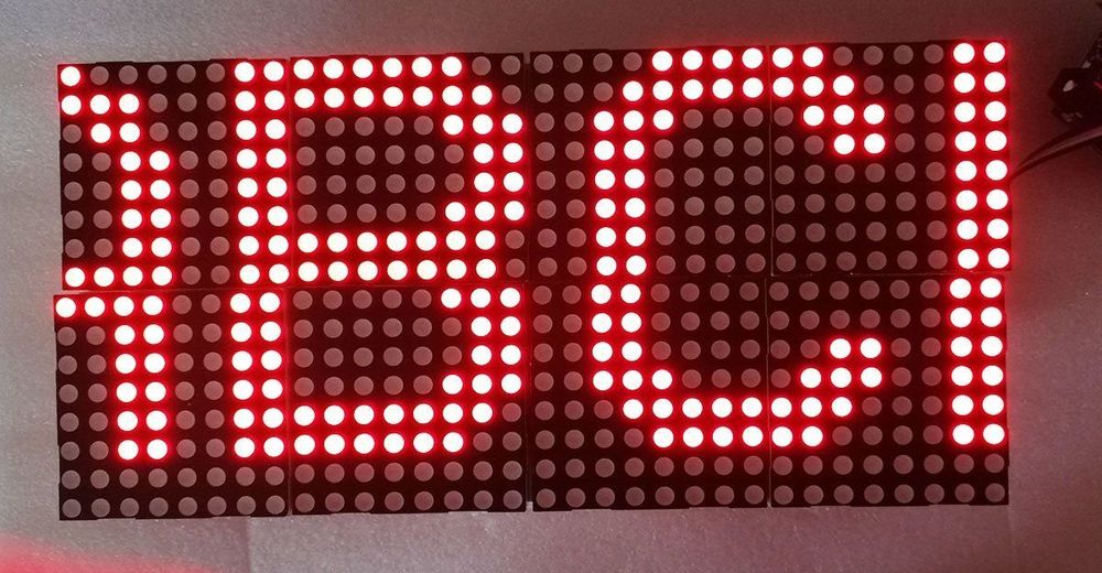 64x8 oder 32x16 LED Matrix Display mit Arduino - ROT (Neu (gemäss ...