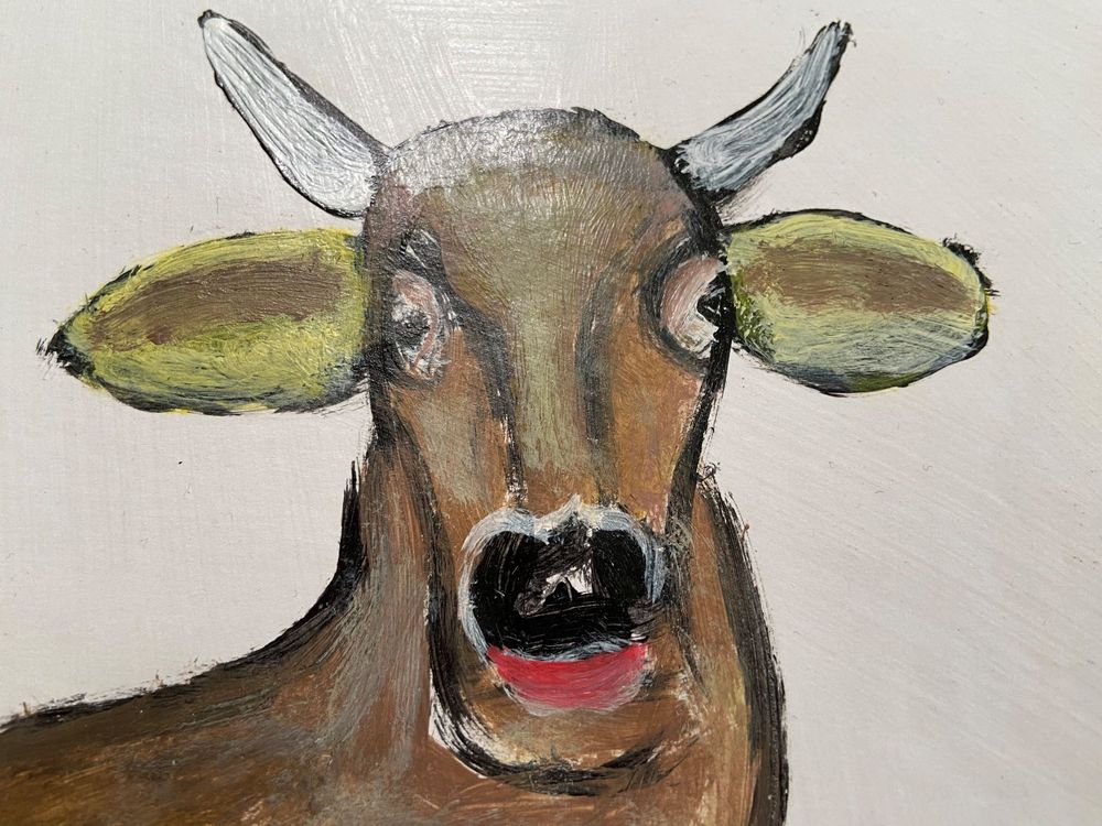📌 Original Malerei Ammon Kuh Art brut Outsider Art (Gebraucht) in ...