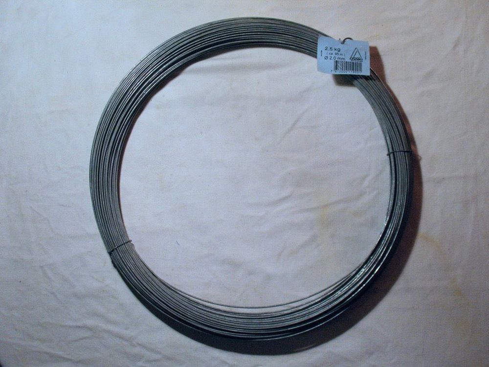 Eisen Spann Binde Draht Ring Bund Glattdraht 2 mm A) (Neu (gemäss ...