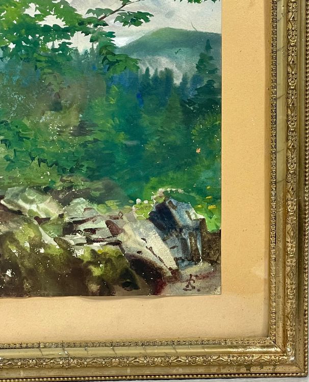 Fritz Schider ( 1846-1907) Gouache Aquarell Mono. FS. | Kaufen auf Ricardo