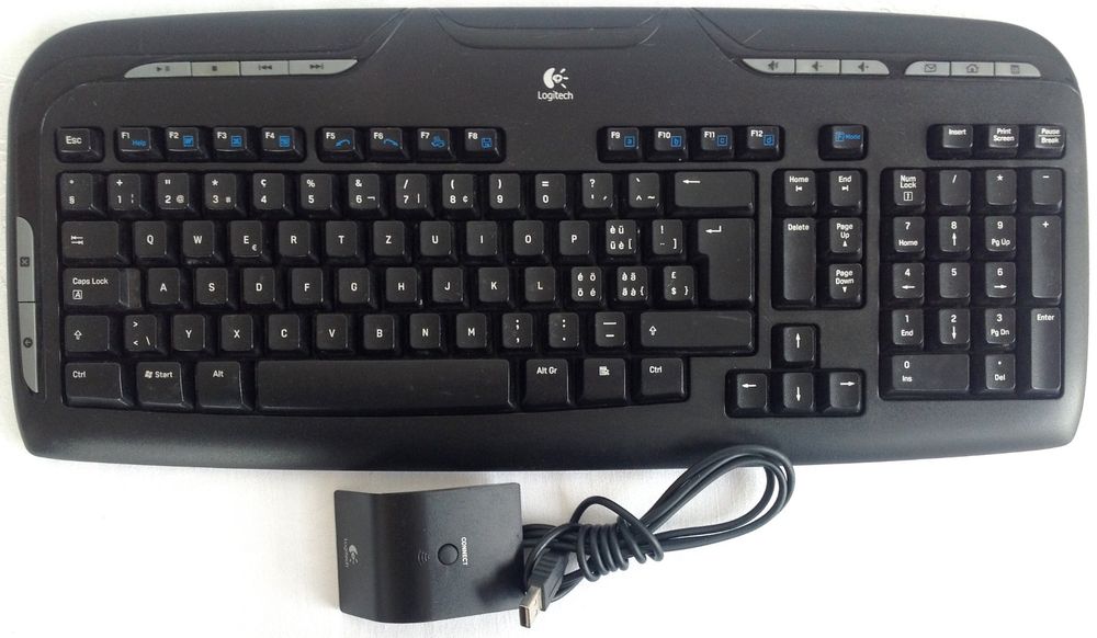 Logitech Cordless Desktop EX 110 Optical USB schwarz (Gebraucht) in ...