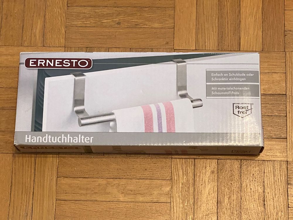 2 Handtuchhalter Edelstahl, neu (Neu und originalverpackt) in Dietlikon für CHF 19.9 – mit ...
