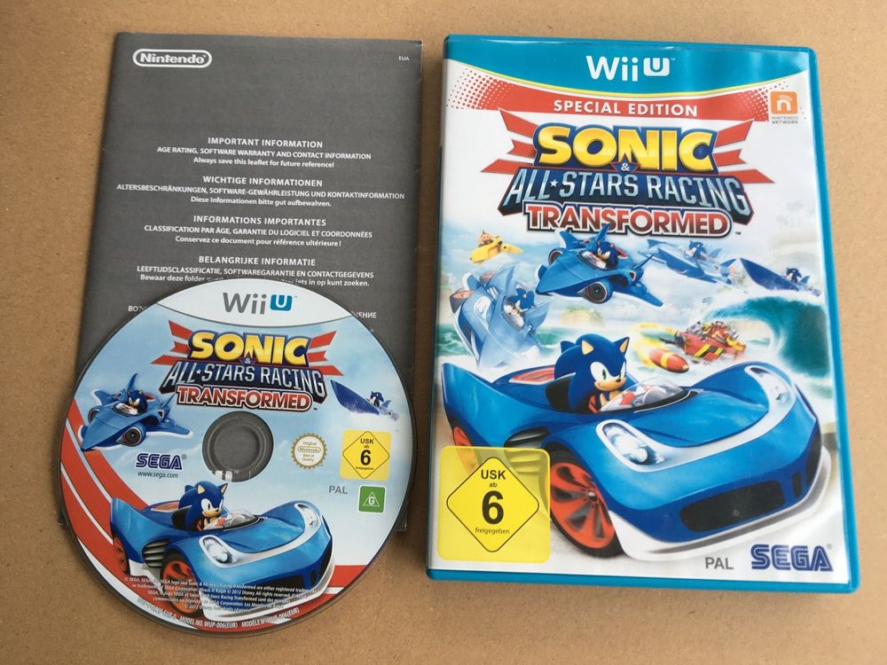 SONIC ALL STARS RACING TRANSFORMED für Nintendo Wii-U | Kaufen auf Ricardo