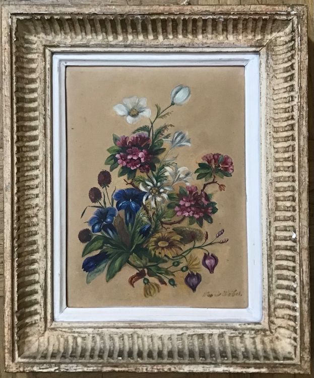 Stilleben Aquarell Gemälde Unleserlich Signiert | Kaufen auf Ricardo