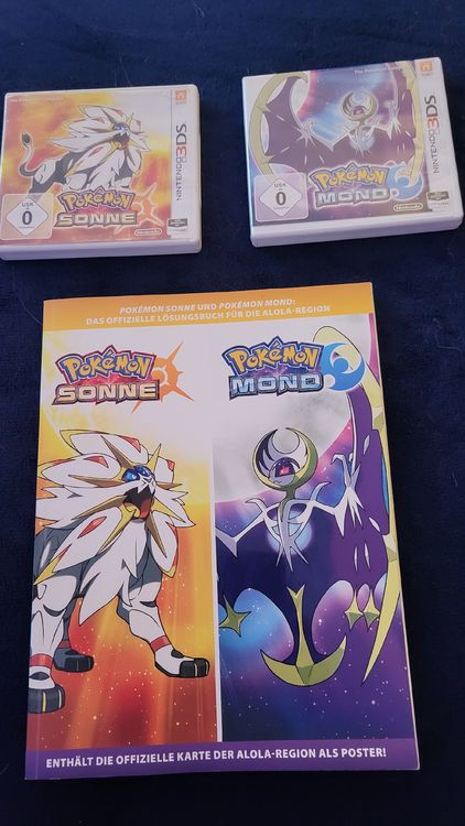 Ds3 Pokémon Sonne/Mond spiel inkl offiz.Lösungsbuch Neu. (Neu (gemäss ...