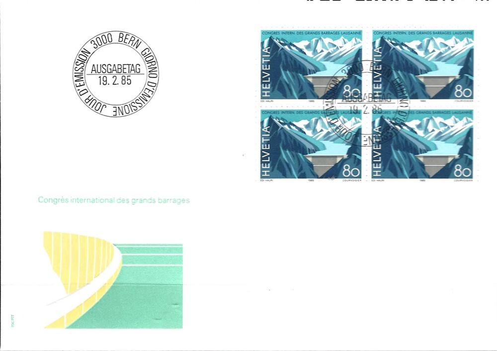 FDC Viererblock 1985 | Kaufen auf Ricardo