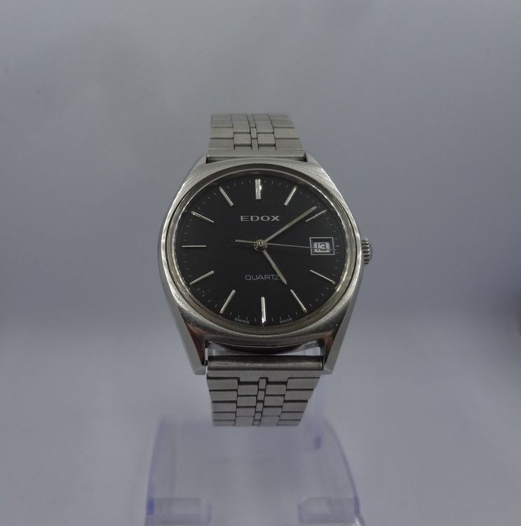 Vintage EDOX Quartz Klocka. 34mm | Kaufen auf Ricardo