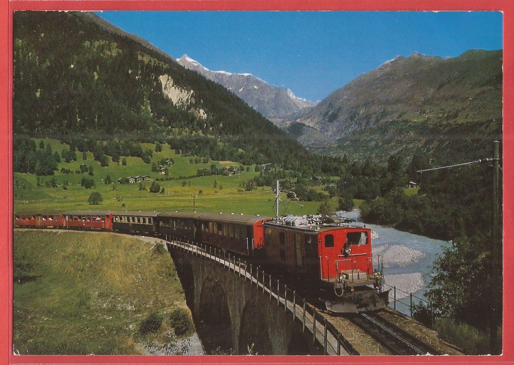 FOB Bahn - Furkabahn bei Fiesch im Goms - ca. 1970 (Gebraucht) in Fislisbach für CHF 4 – mit ...