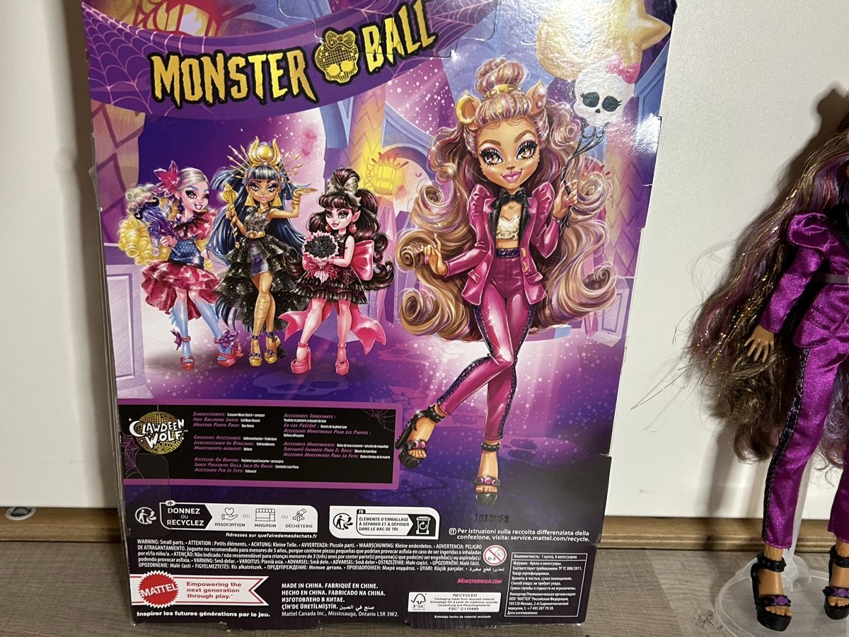 Monster High G3 Monster Ball Clawdeen Wolf Puppe (Neu (gemäss ...
