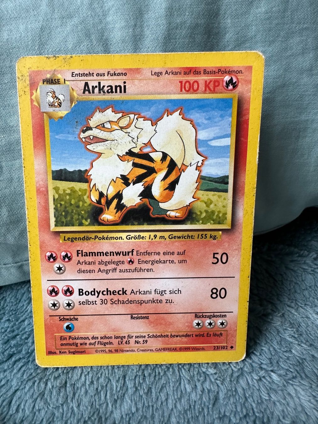 Arkani 23/102 Pokemon Karte Base Set 1999 (Gebraucht) in Kleindöttingen ...