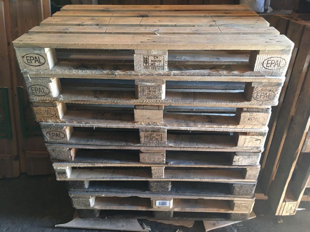 Europaletten (19 Stk) Holz, gebraucht | Kaufen auf Ricardo