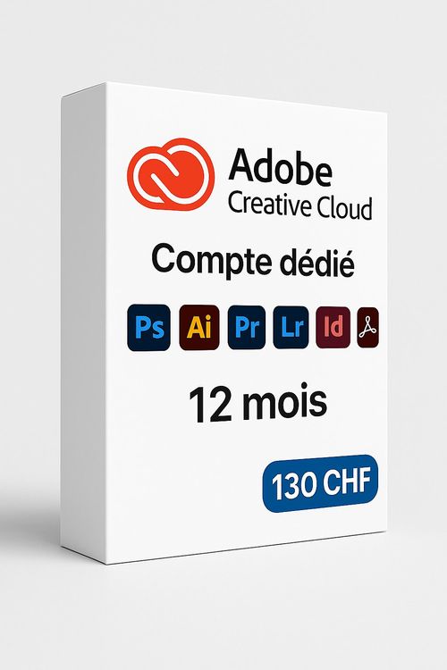 Adobe Creative Cloud – 12 mois – Activation Account (Gebraucht) in Chavornay für CHF 130 – nur ...